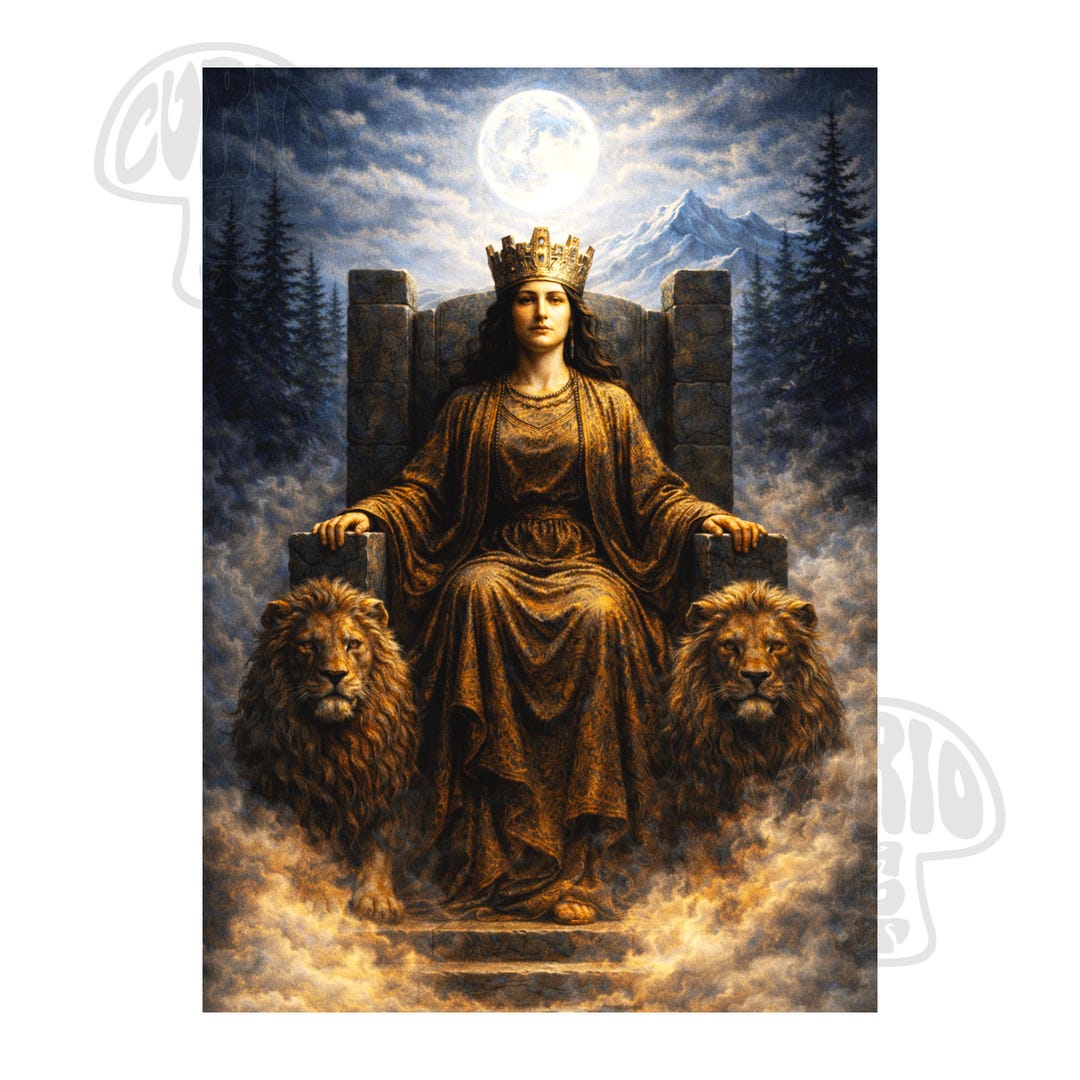 Cybele Art Print Digital Download | Phrygian Goddess Art | A4, 5x7 ...