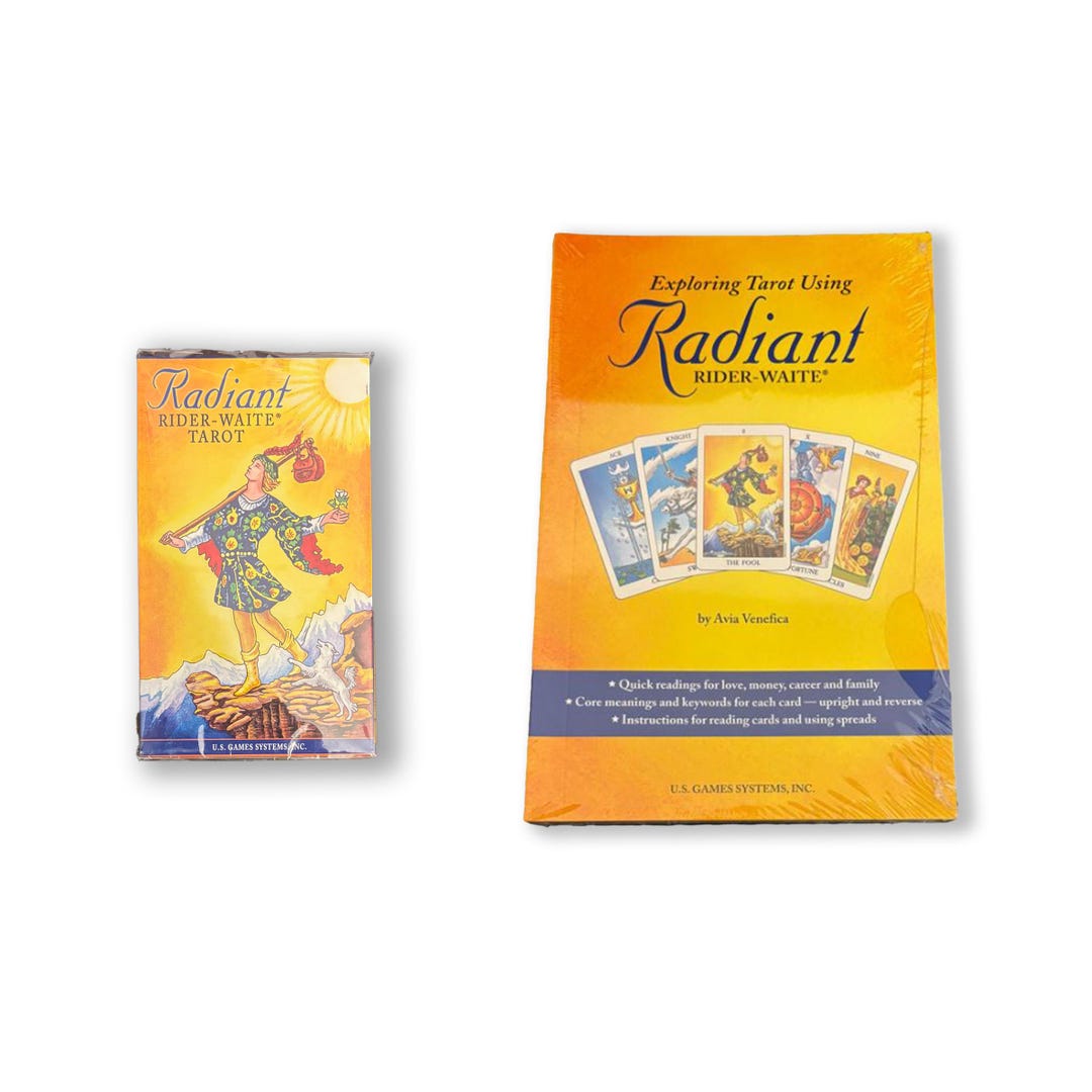 Bundle Radiant Rider-waite Tarot Deck and Exploring Tarot Using Radiant ...
