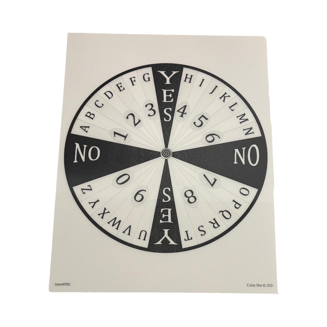 General Purpose Pendulum Board - Yes/no/numbers/letters - Laminated 10 ...