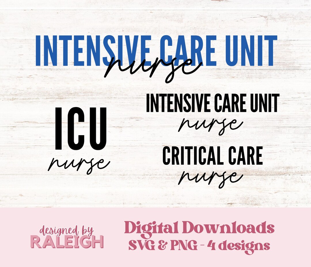 ICU Nurse | Intensive Care Unit Nurse | Critical Care | SVG & PNG ...