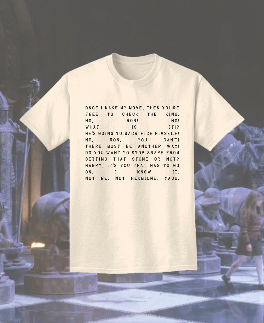 Comfort Colors Harry Potter Chess Scene T-shirt - Etsy