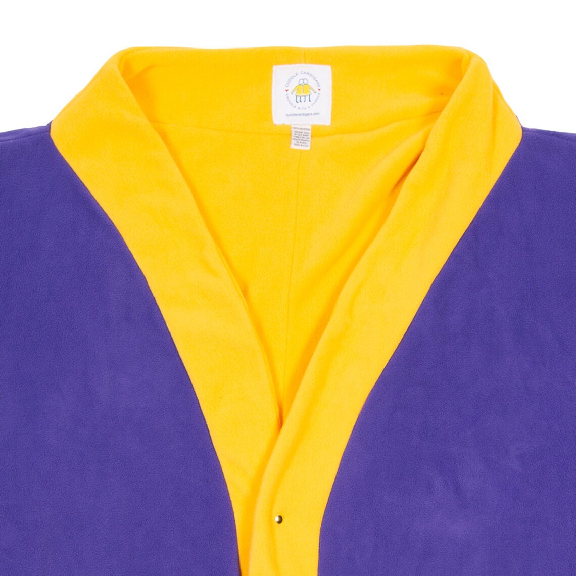 Purple & Gold Fleece Cuddle Cardigan - Etsy