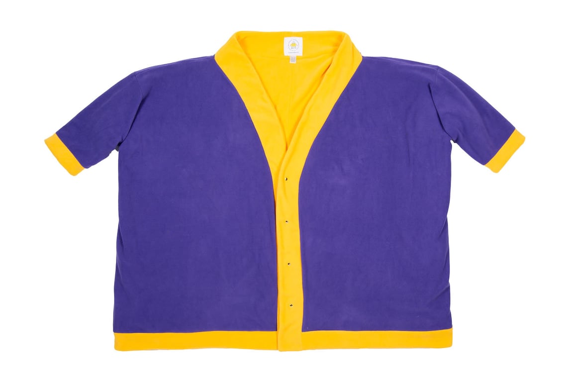 Purple & Gold Fleece Cuddle Cardigan - Etsy