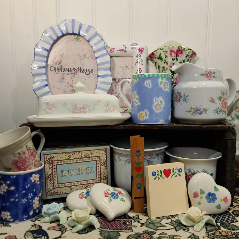 Vintage Cottagecore Coquette Girly Grandma Mystery Box, Antique ...