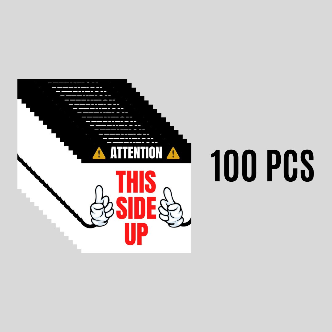 100 Labels attention THIS SIDE Up Warning Shipping - Etsy