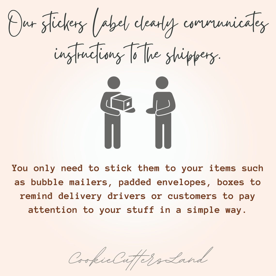 100 Labels fragile HANDLE With Care Warning - Etsy