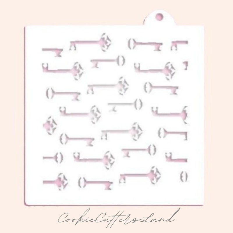 Antique Key Stencil - Etsy