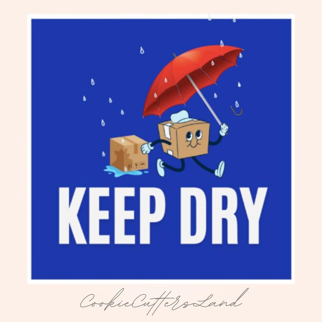 100 Labels "keep Dry" Warning Shipping Package Adhesive Labels Stickers ...