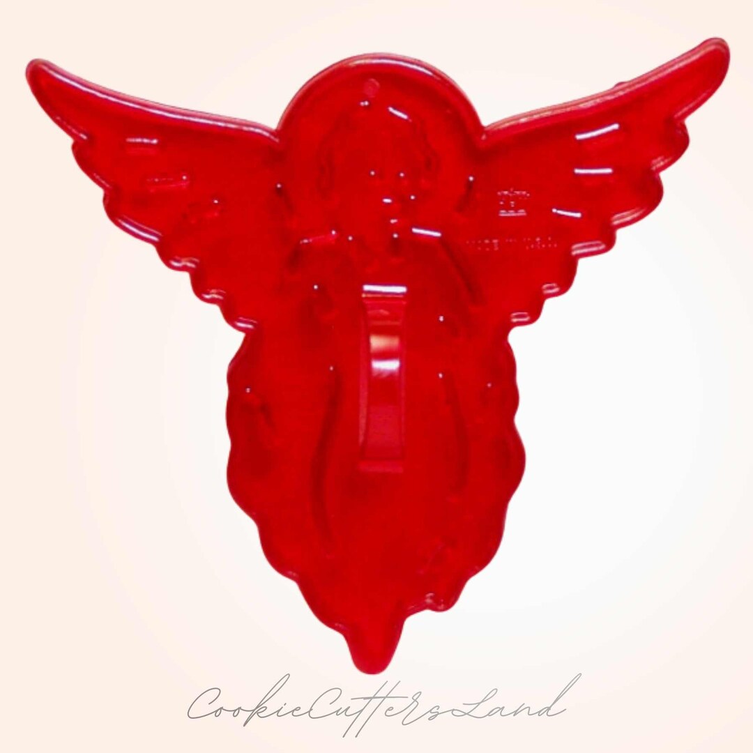 VINTAGE STYLE Nativity Flying Angel Christmas Plastic Cookie Cutter 4 X ...