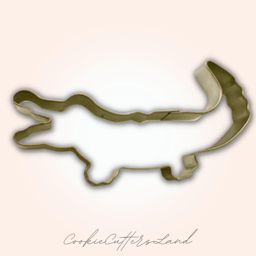 ALLIGATOR Metal Cookie Cutter Made in USA - Etsy