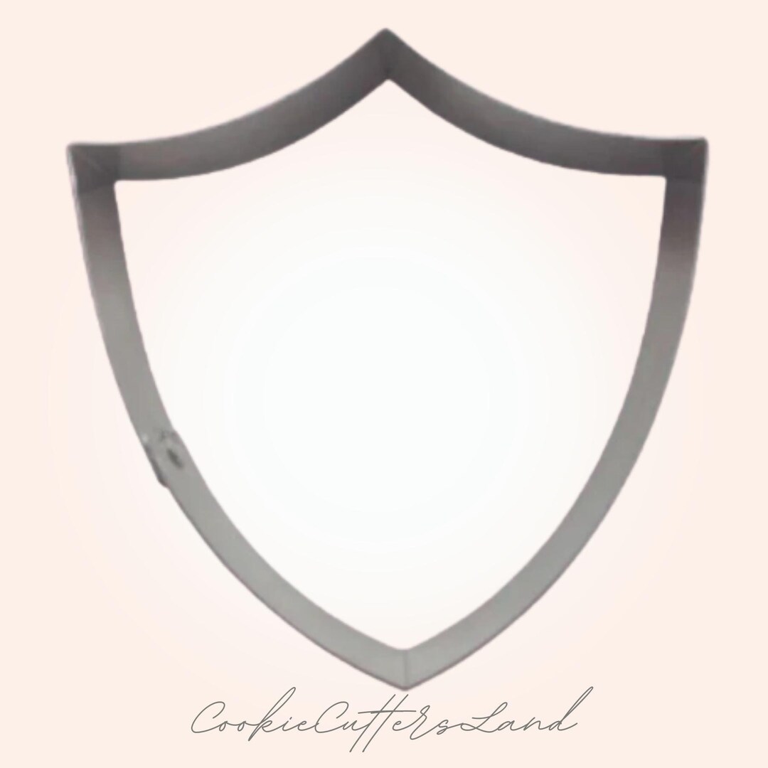 3 POINT SHIELD Metal Cookie Cutter More Sizes Made in USA - Etsy