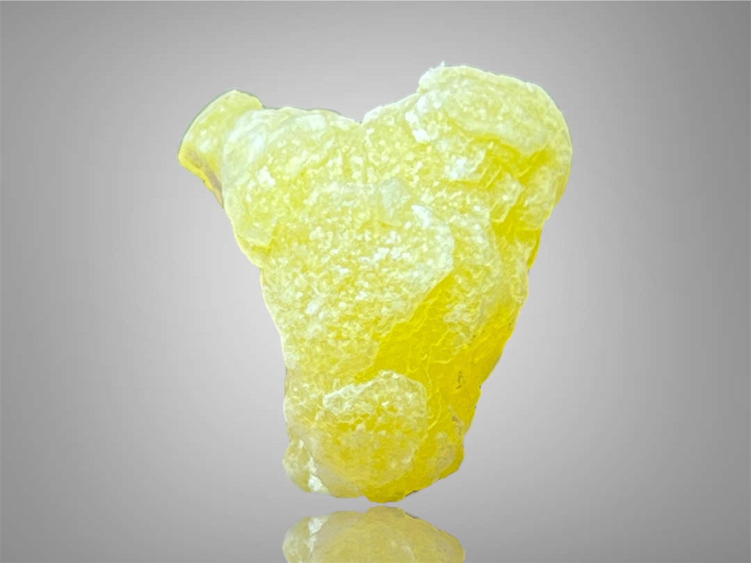 Eye-catching Yellow Brucite Mineral, Raw Crystal With Strong Color ...