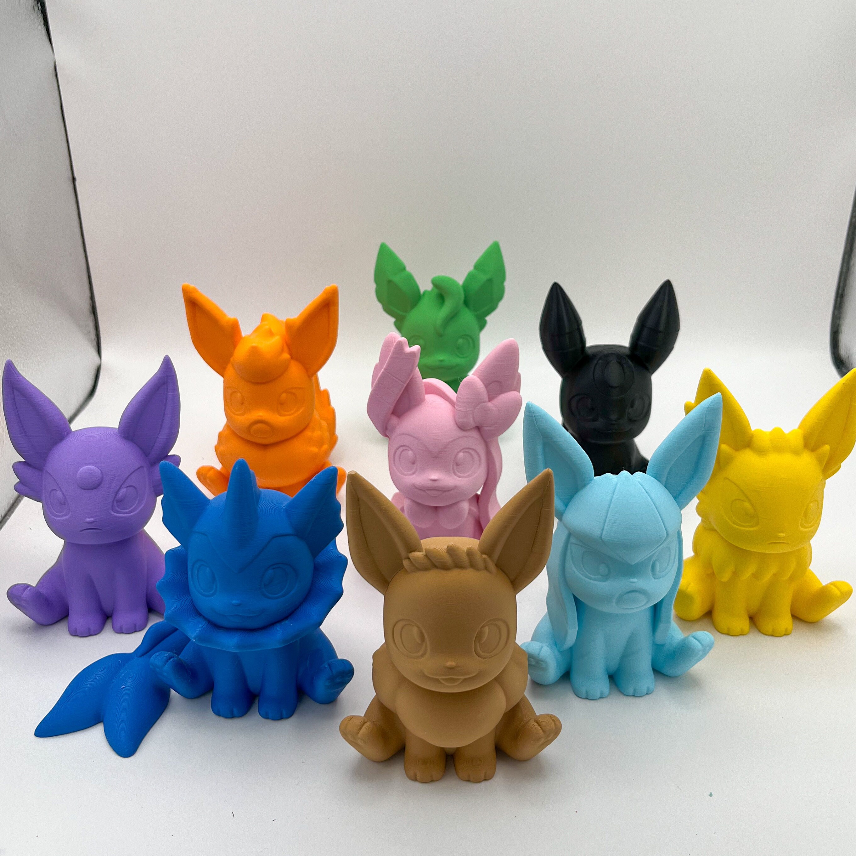 Eeveelutions 3d Printed Pokemon Models FULL Set - Etsy
