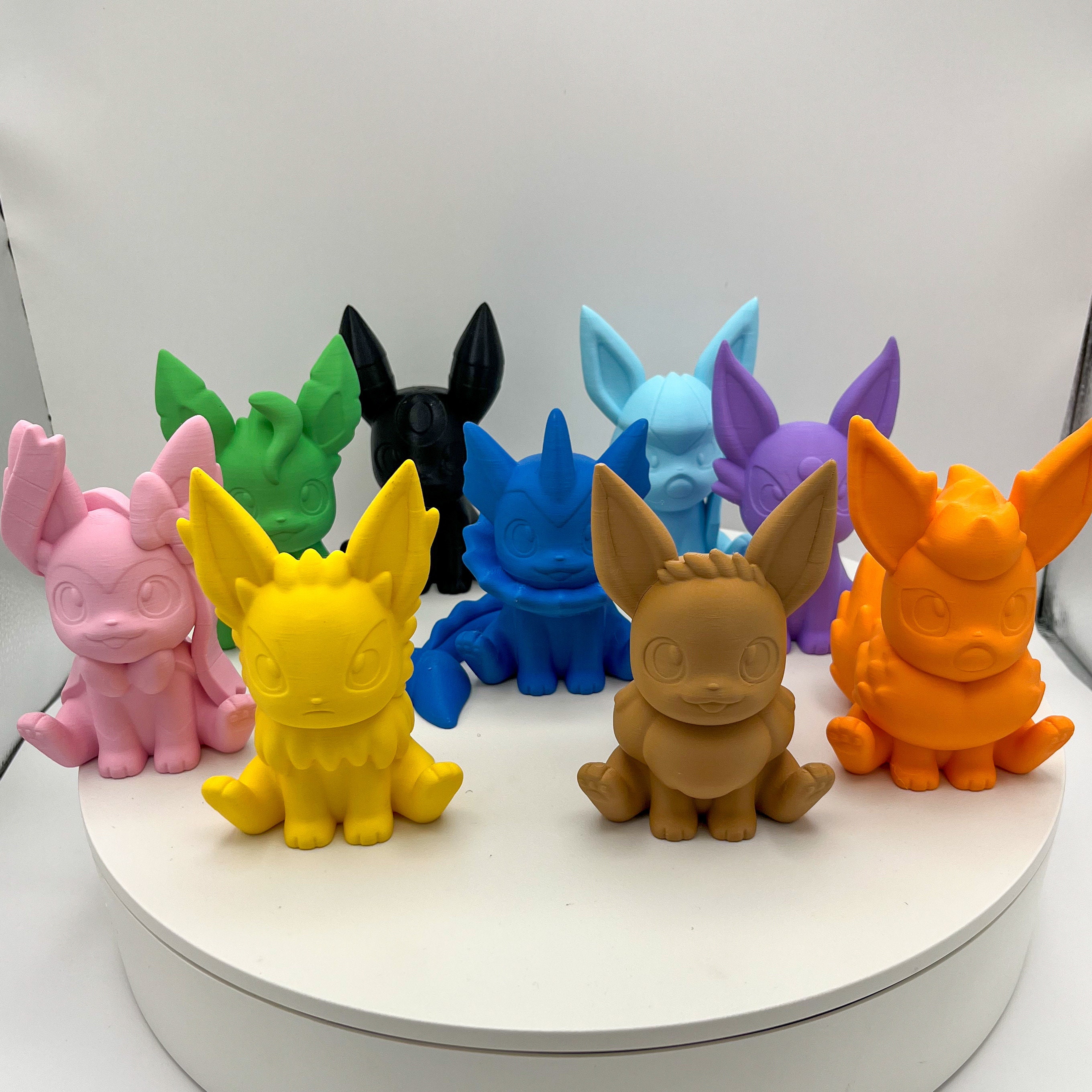 Eeveelutions 3d Printed Pokemon Models FULL Set - Etsy