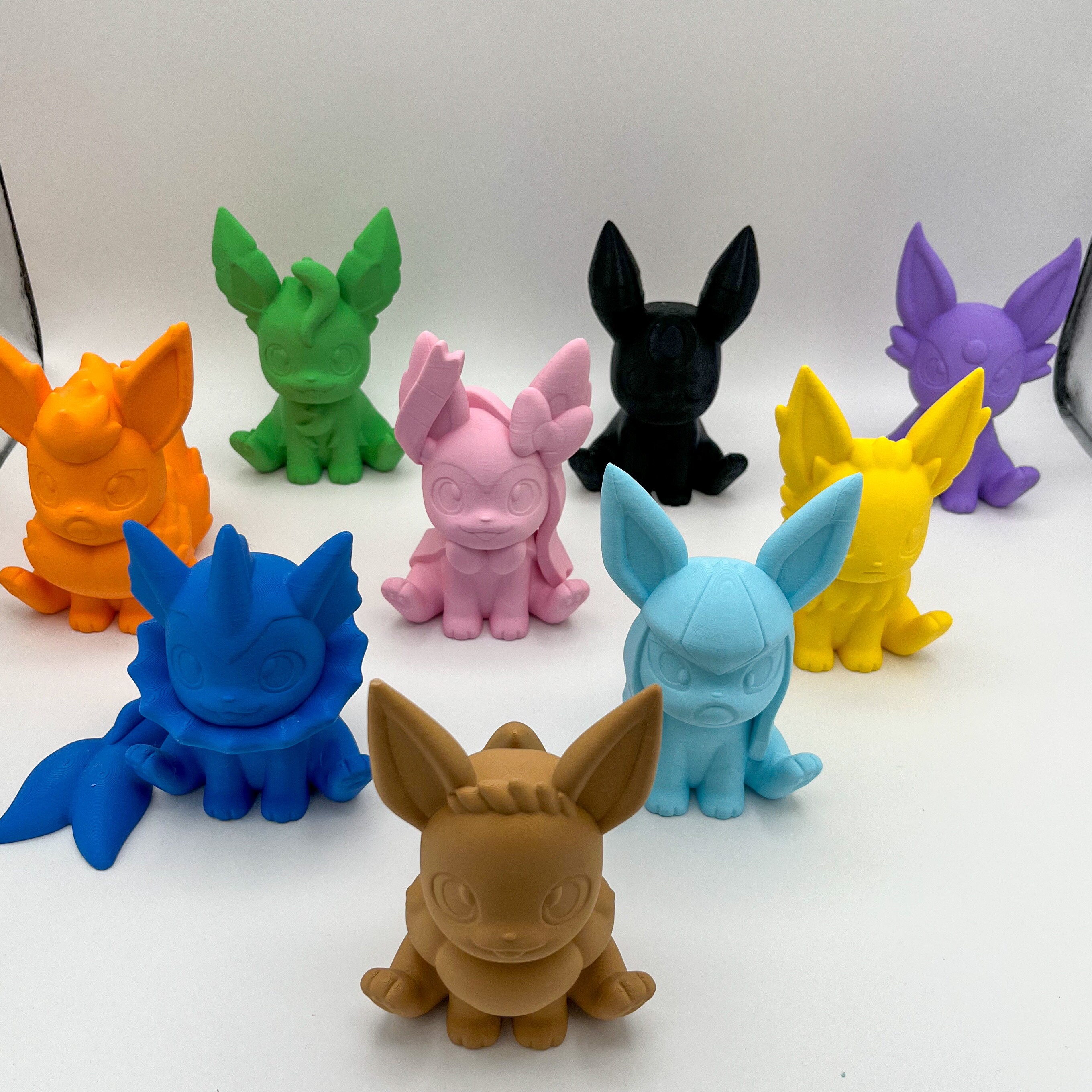 Eeveelutions 3d Printed Pokemon Models FULL Set - Etsy