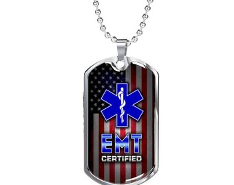 Emt Dog Tag - Etsy