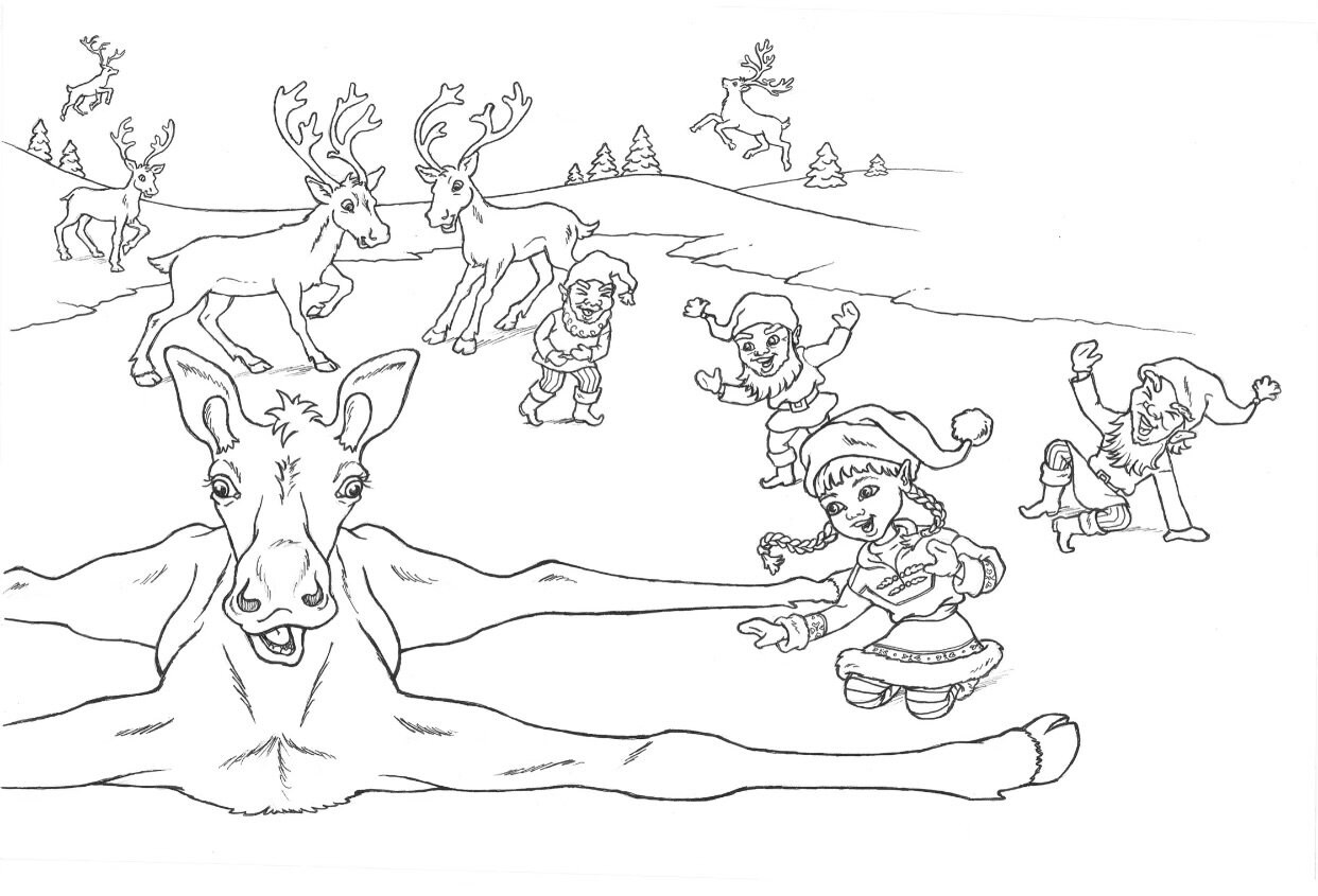 Childrens Coloring Book Holiday Coloring Book Moose Rasmoose the ...
