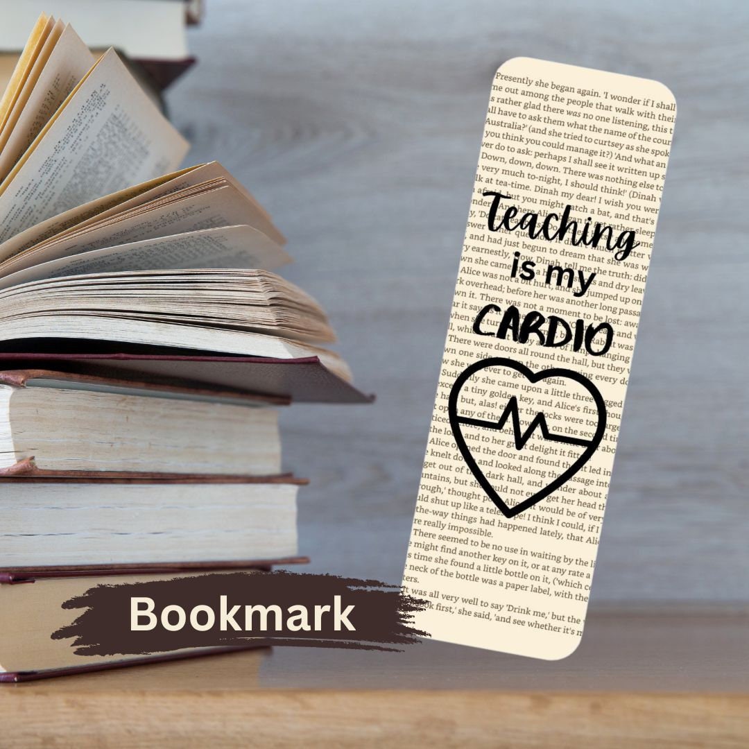 Teacher Quote Book Page Bookmark Set, Book Page Bookmarks, Bookish ...