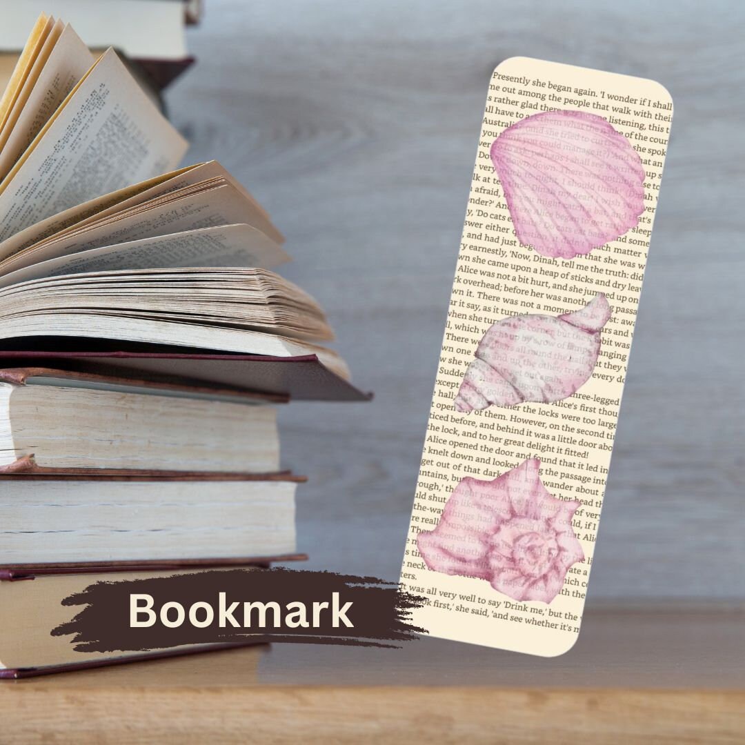 Seashell Book Page Bookmarks, Beach Bookmarks, Bookish Gifts, Book ...