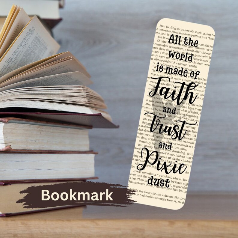 Peter Pan Art Print and Bookmark Set, Peter Pan Quotes, Peter Pan ...