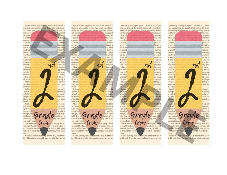 2nd Grade Bookmark, Printable Bookmark, Digital Download Bookmark ...