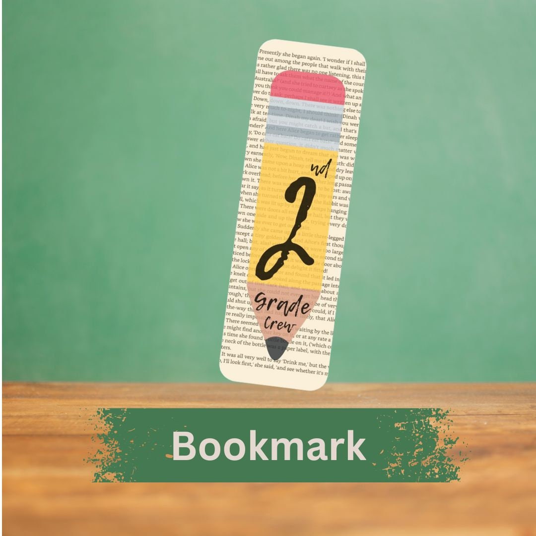 Second Grade Bookmark, 2nd Grade Bookmark, Teacher Bookmarks, Teacher ...