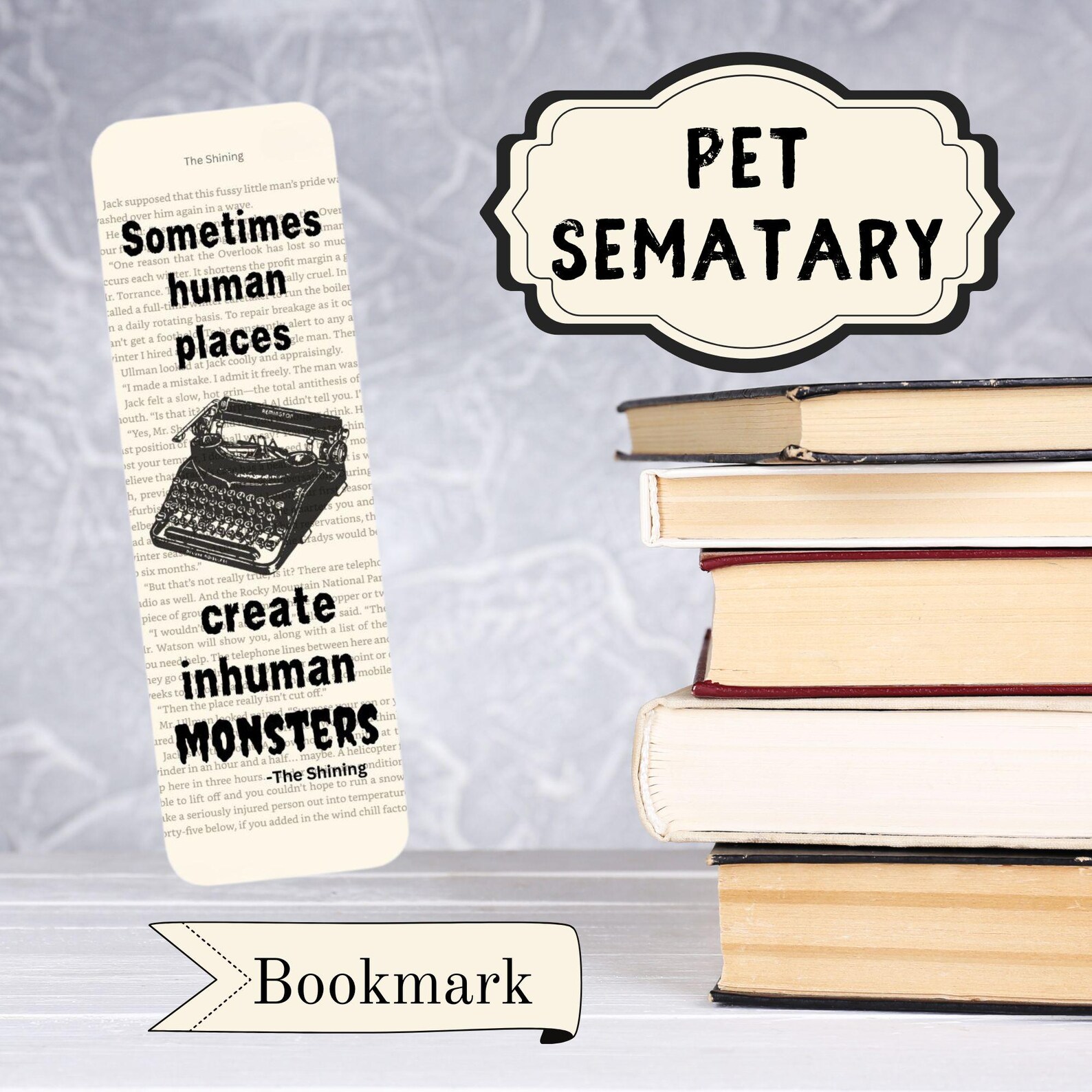 Stephen King Book Page Bookmarks, Stephen King Quotes, Bookish Bookmark ...
