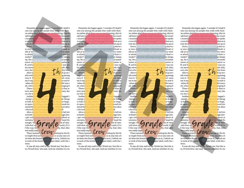 4th Grade Bookmark, Printable Bookmark, Digital Download Bookmark ...