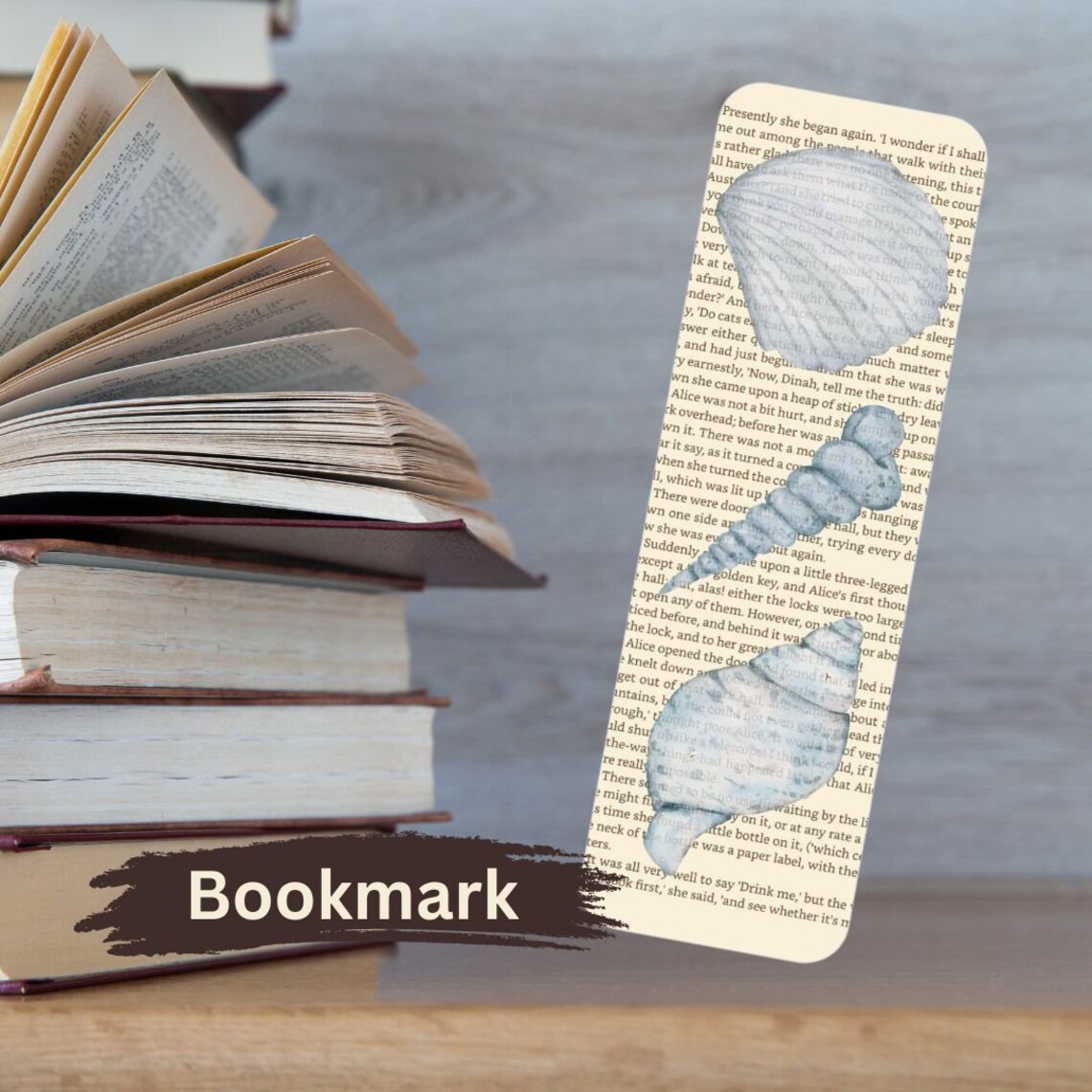 Seashell Book Page Bookmarks, Beach Bookmarks, Bookish Gifts, Book ...