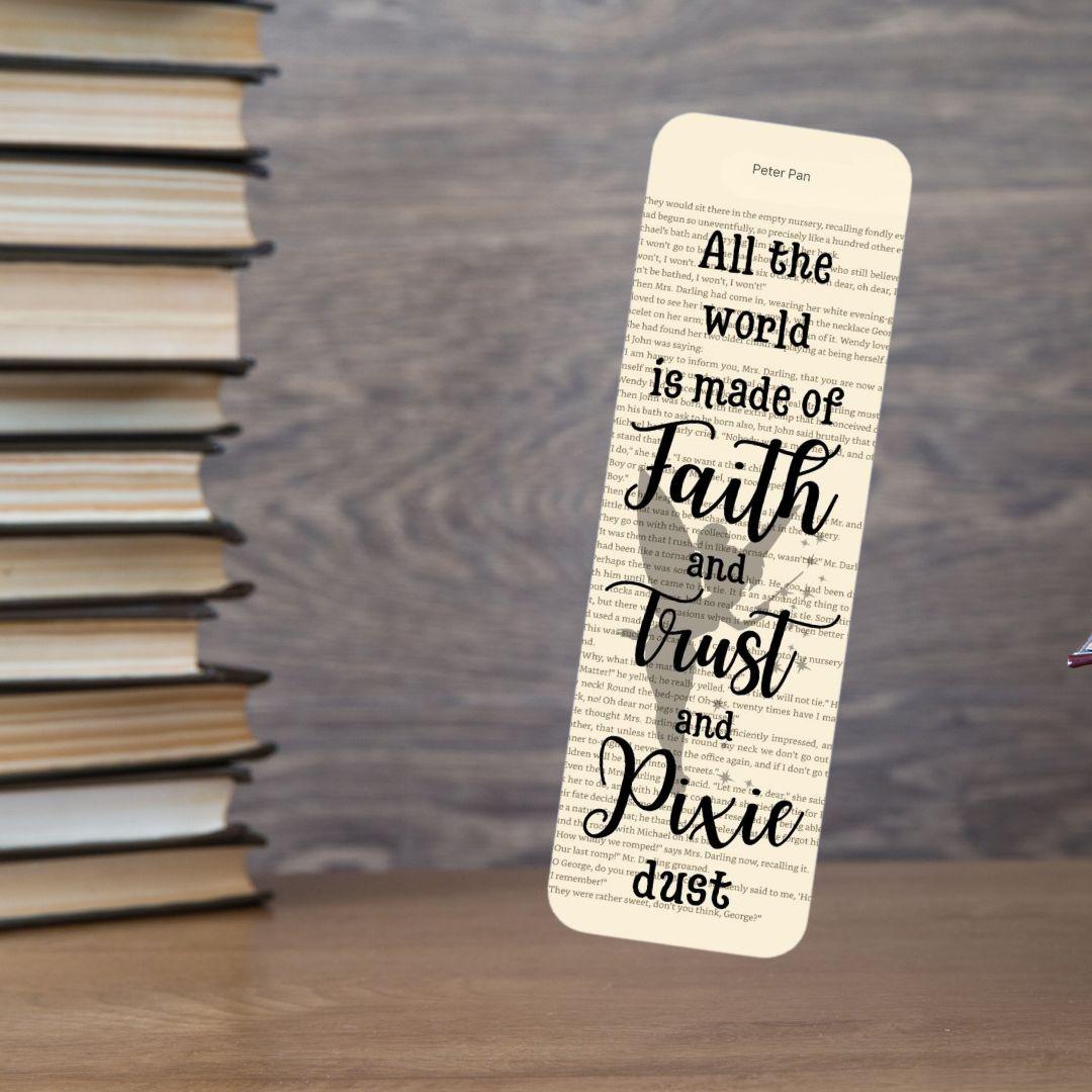 Peter Pan Book Page Bookmark Set, Peter Pan Bookmarks, Peter Pan Quotes ...
