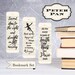 Peter Pan Book Page Bookmark Set, Peter Pan Bookmarks, Peter Pan Quotes ...