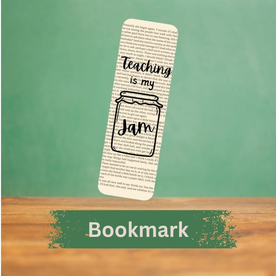 Teacher Quote Book Page Bookmark Set, Book Page Bookmarks, Bookish ...