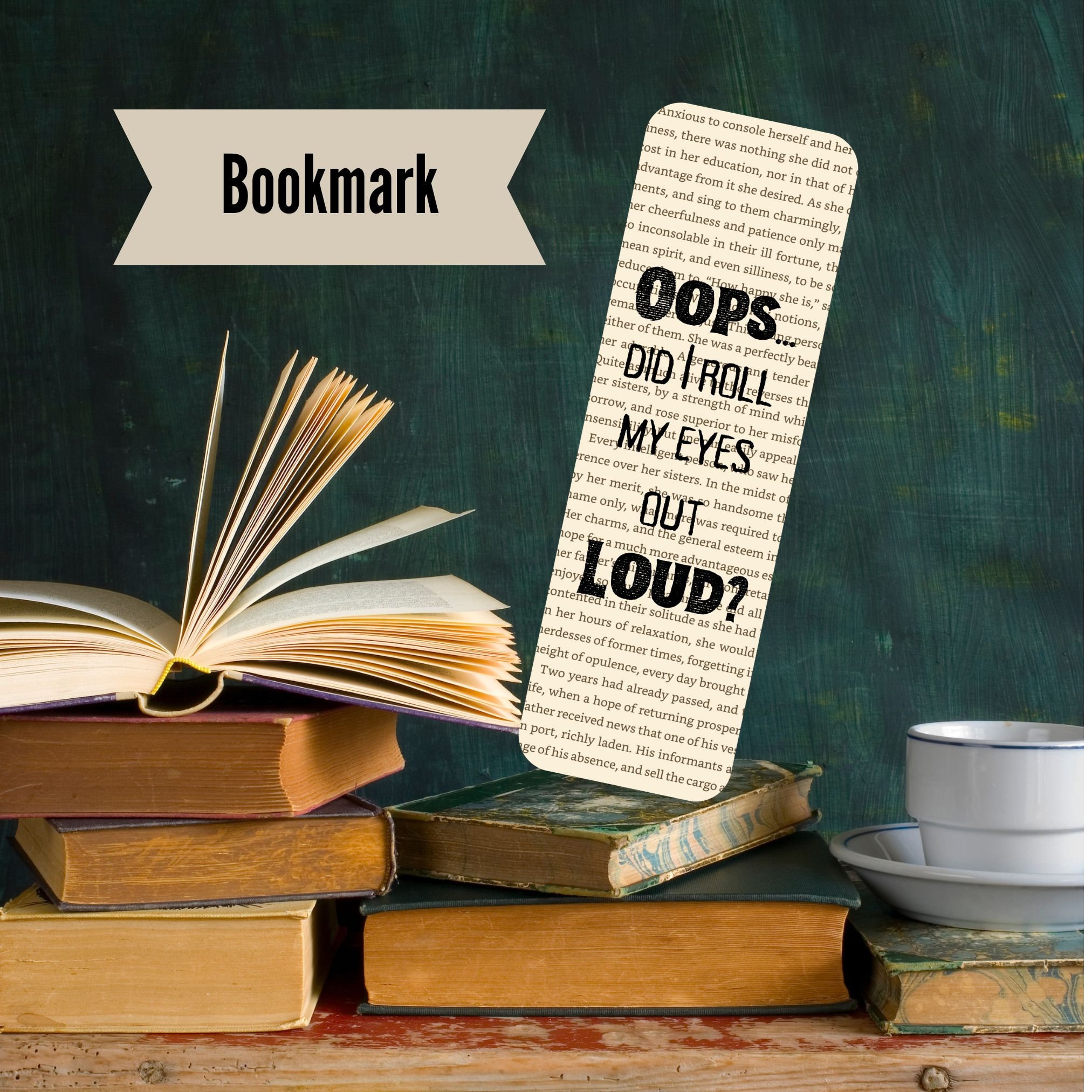 Funny Sarcastic Book Page Bookmark Set, Bookish Bookmarks, Funny ...