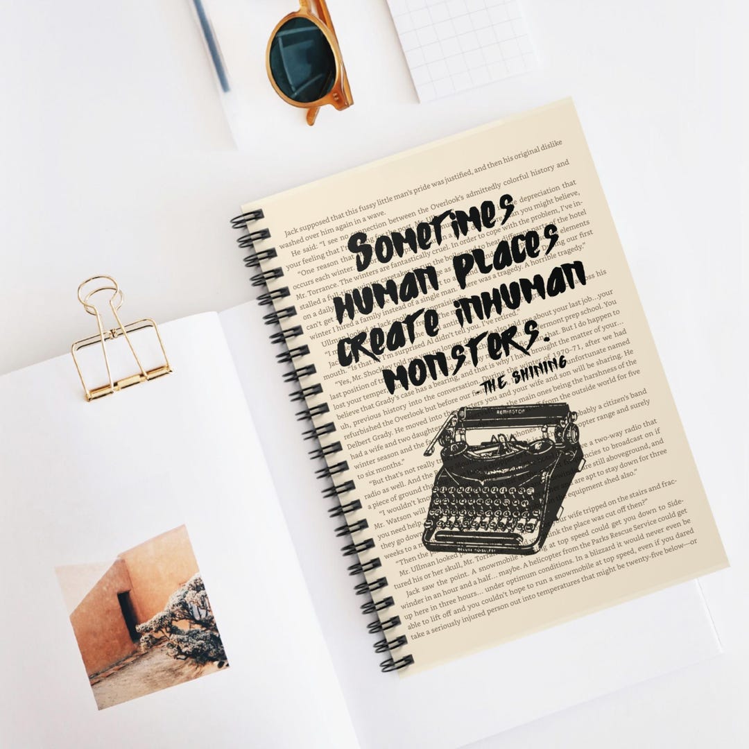 Stephen King Quote Spiral Notebook, Bookish Notebook, Literary Notebook ...