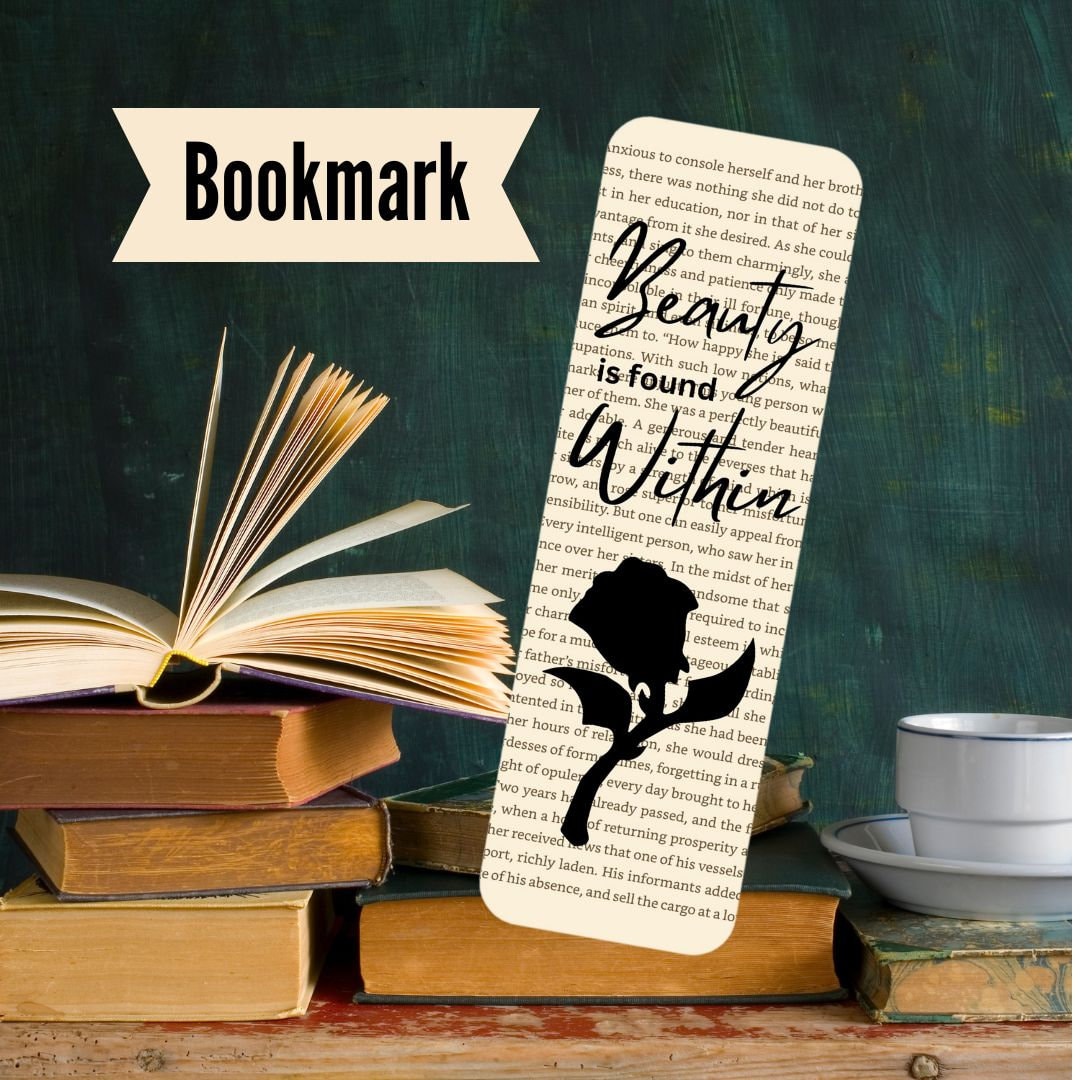 Beauty and the Beast Inspired Book Page Bookmarks, Bookish Gifts, Book ...