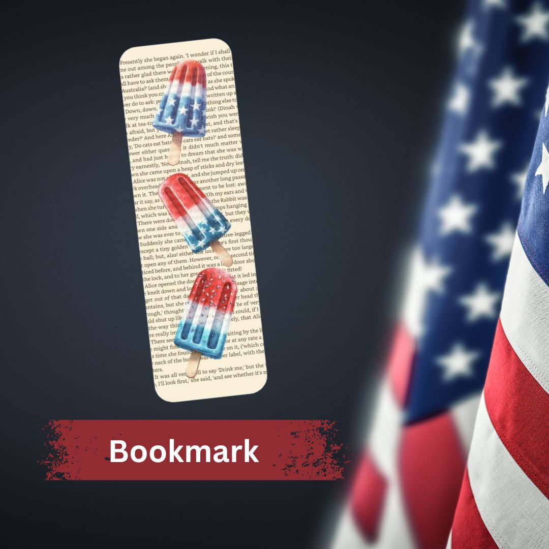 Patriotic Book Page Bookmarks, 4th of July Bookmarks, Bookish Gifts ...
