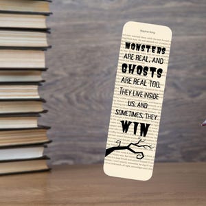 Stephen King Book Page Bookmarks, Stephen King Quotes, Bookish Bookmark ...