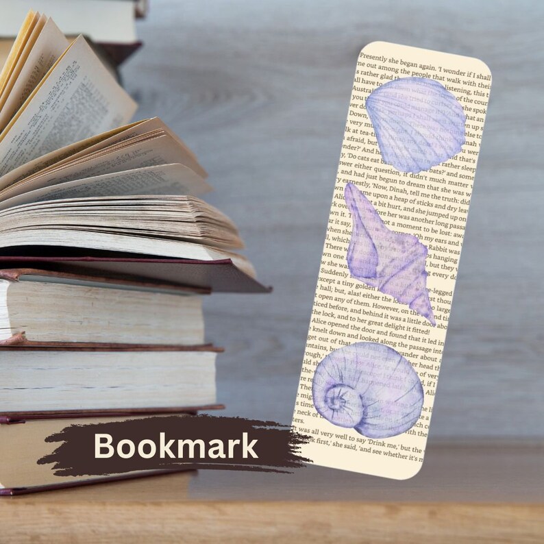 Seashell Book Page Bookmarks, Beach Bookmarks, Bookish Gifts, Book ...