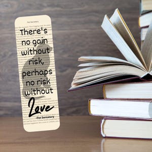 Stephen King Book Page Bookmarks, Stephen King Quotes, Bookish Bookmark ...