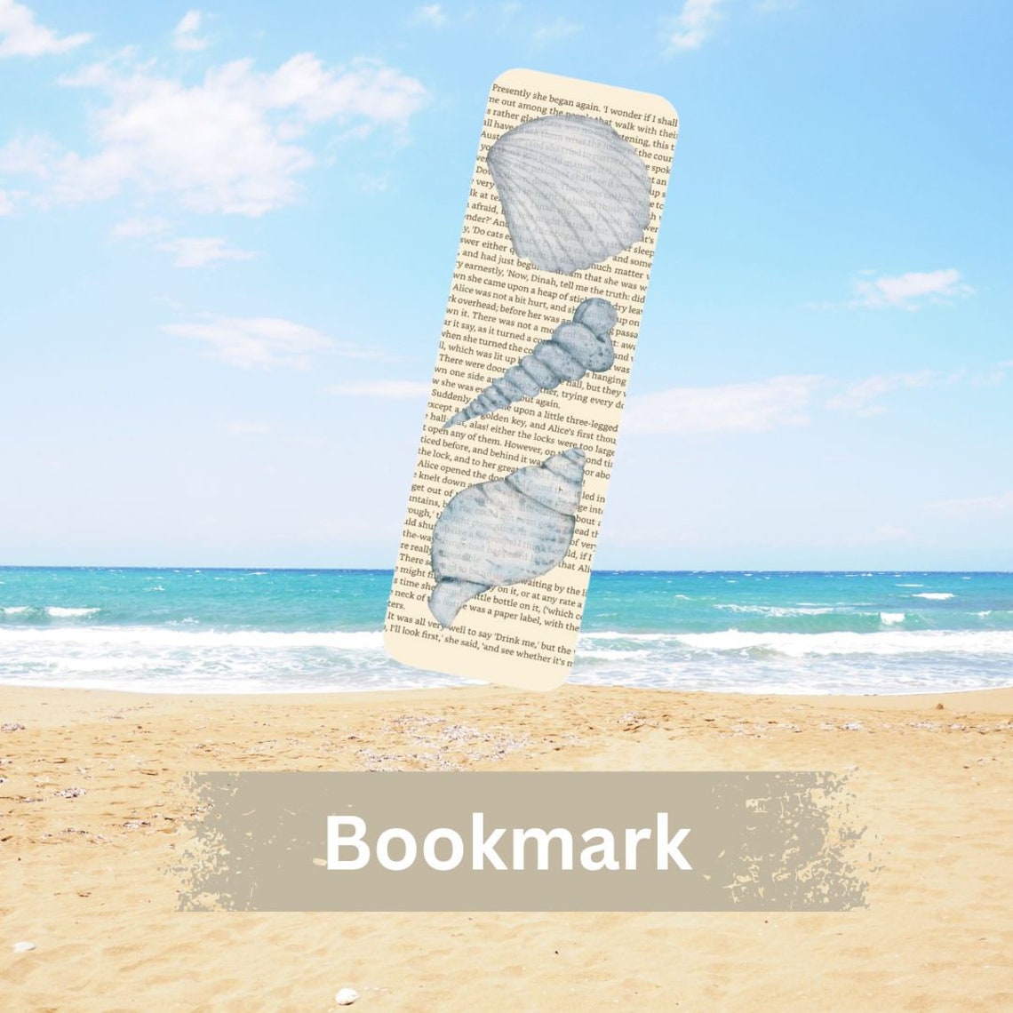 Seashell Book Page Bookmarks, Beach Bookmarks, Bookish Gifts, Book ...