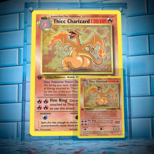 Custom-made Thicc Charizard Card - Etsy