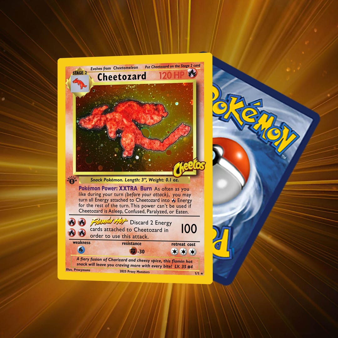 Custom-made Cheetozard Card - Etsy