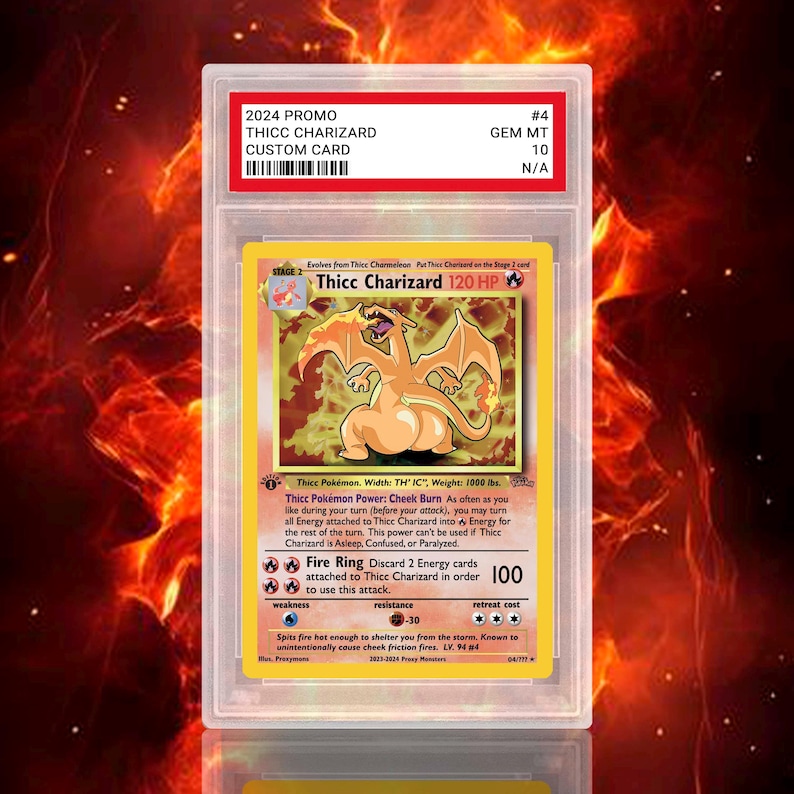 Custom-made Thicc Charizard Card - Etsy