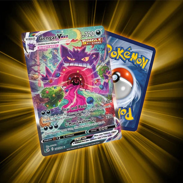 Vmax Gengar Alt Art Proxy - Etsy