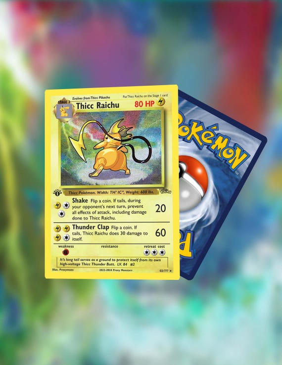 Raichu Evolution Card