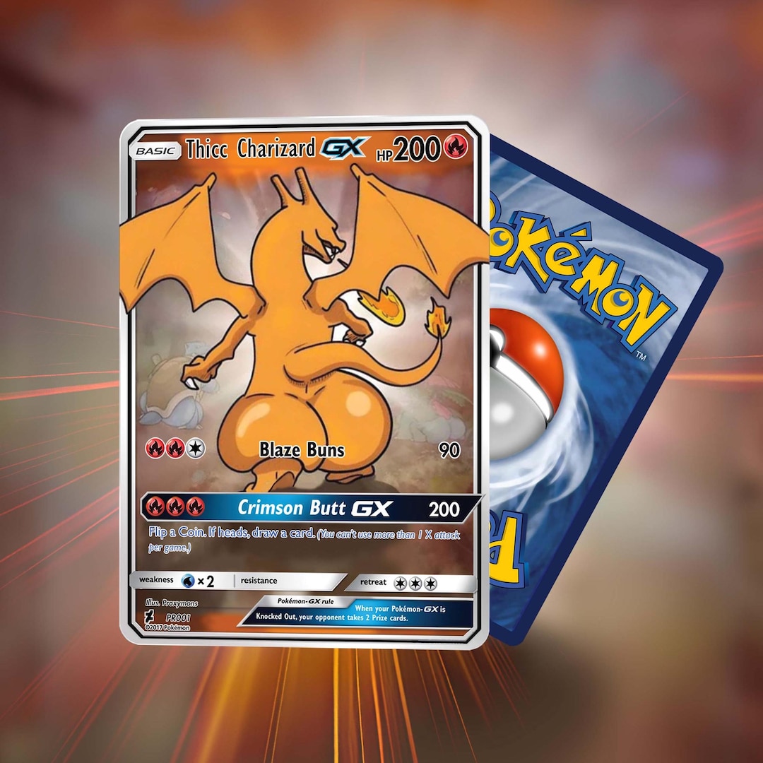 Custom-made Thicc Charizard GX Card - Etsy