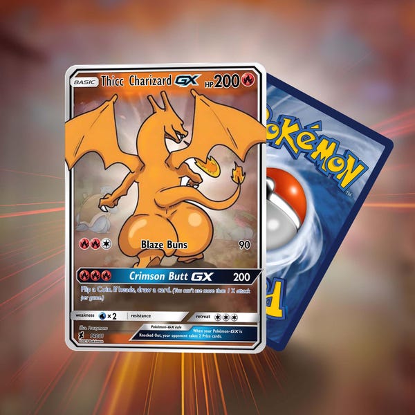Thicc Pokemoncard - Etsy