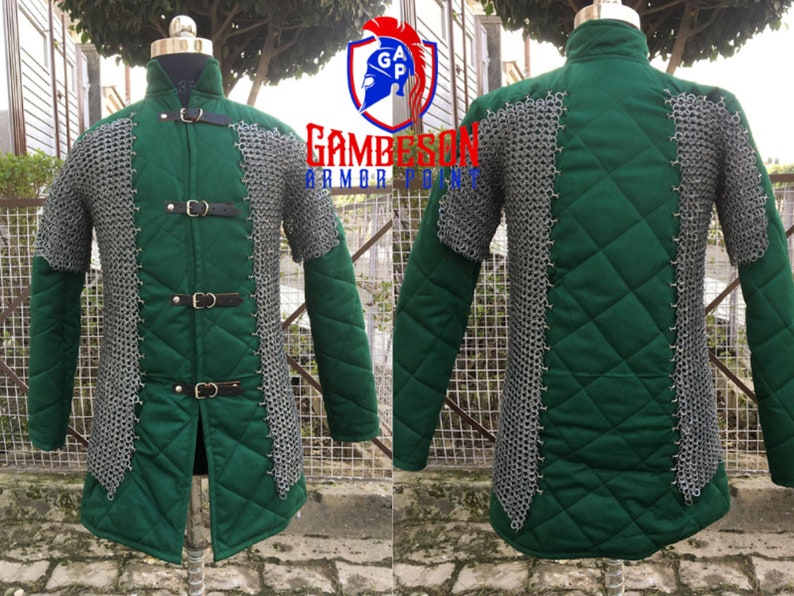 Medieval Gambeson With Chainmail Voiders Chainmail Voiders - Etsy