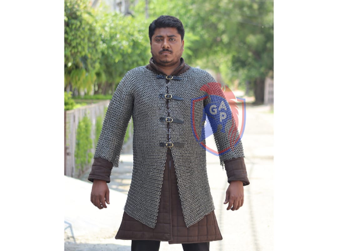 Medieval Chainmail Shirt Handcrafted Armor for Reenactment - Etsy