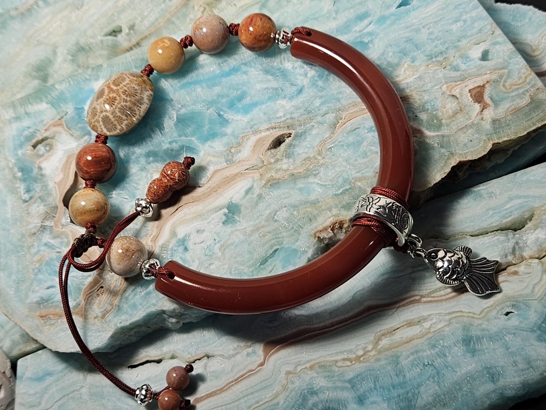 Rooted in Nature, Blessed by Symbolism – Unisex Extra Large Coral Jade ...